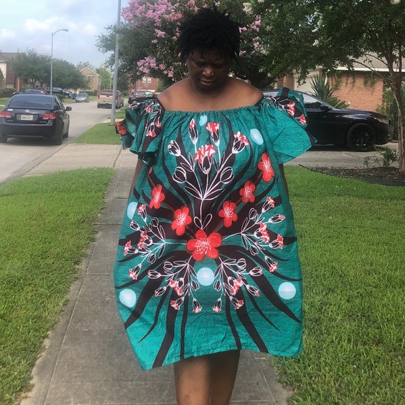 Veroex Dresses African Ankara Women Off The Shoulder Dress Poshmark